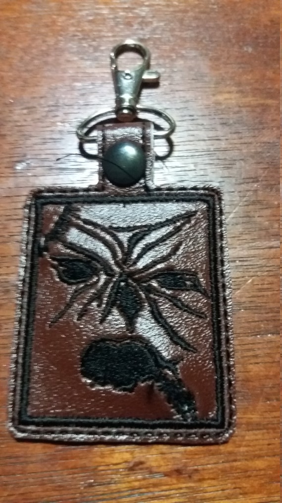 Embroidered Book of the Dead. Evil Horror Halloween Keyfob | Etsy