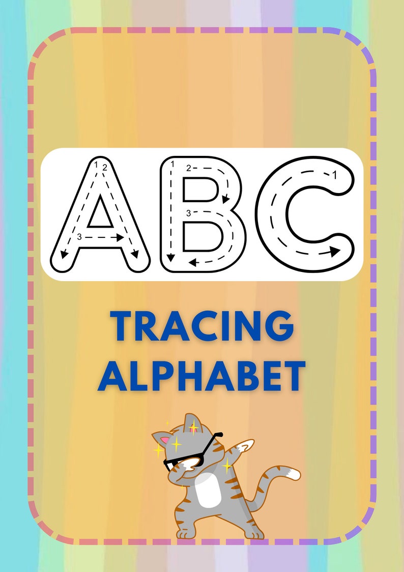 Alphabet Tracing Digital Book by Noni 26 Pages Alphabet Tracing Pdf ...