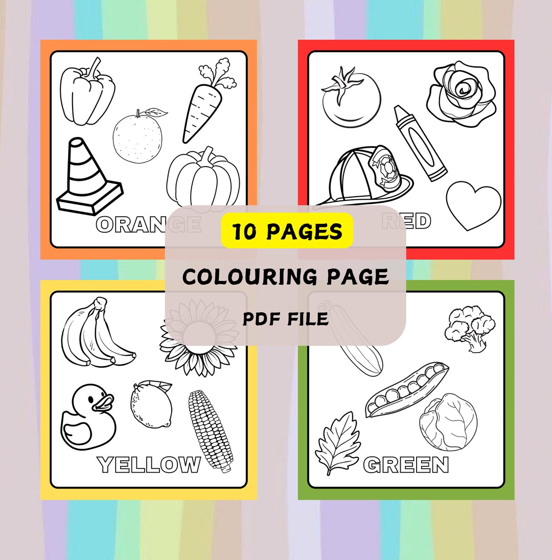 Color Image According to Color Coloring Book by Noni 10 Coloring Pdf ...