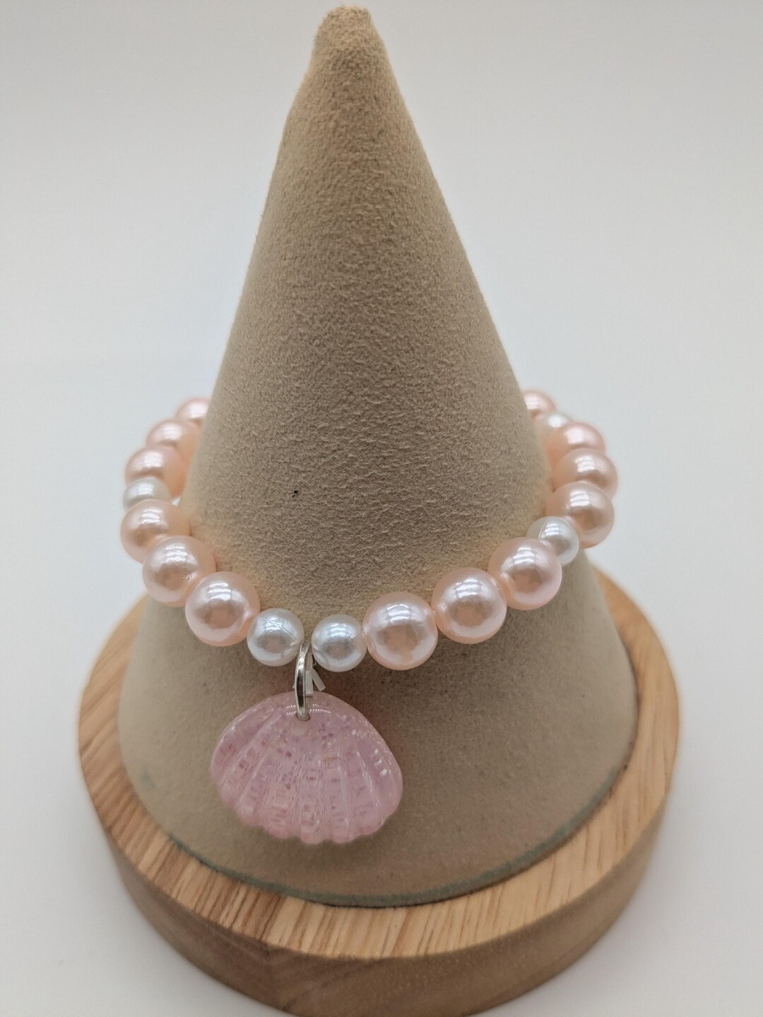 Coastal Boho Pink Pearl & Pin Shell Wrap Bracelet – Beachy Island Vibe ...