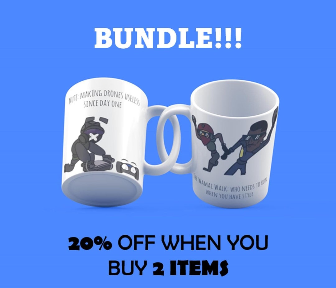 Mute Jammer Rainbow Six Siege Mug Bundle Deal 20 Percent off Funny ...