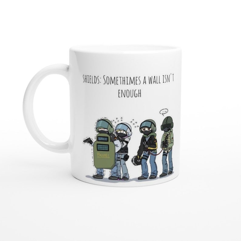 Rainbow Six Siege Mug, Funny Gamer Geek Parody, 11oz Coffee Tea Mugs ...