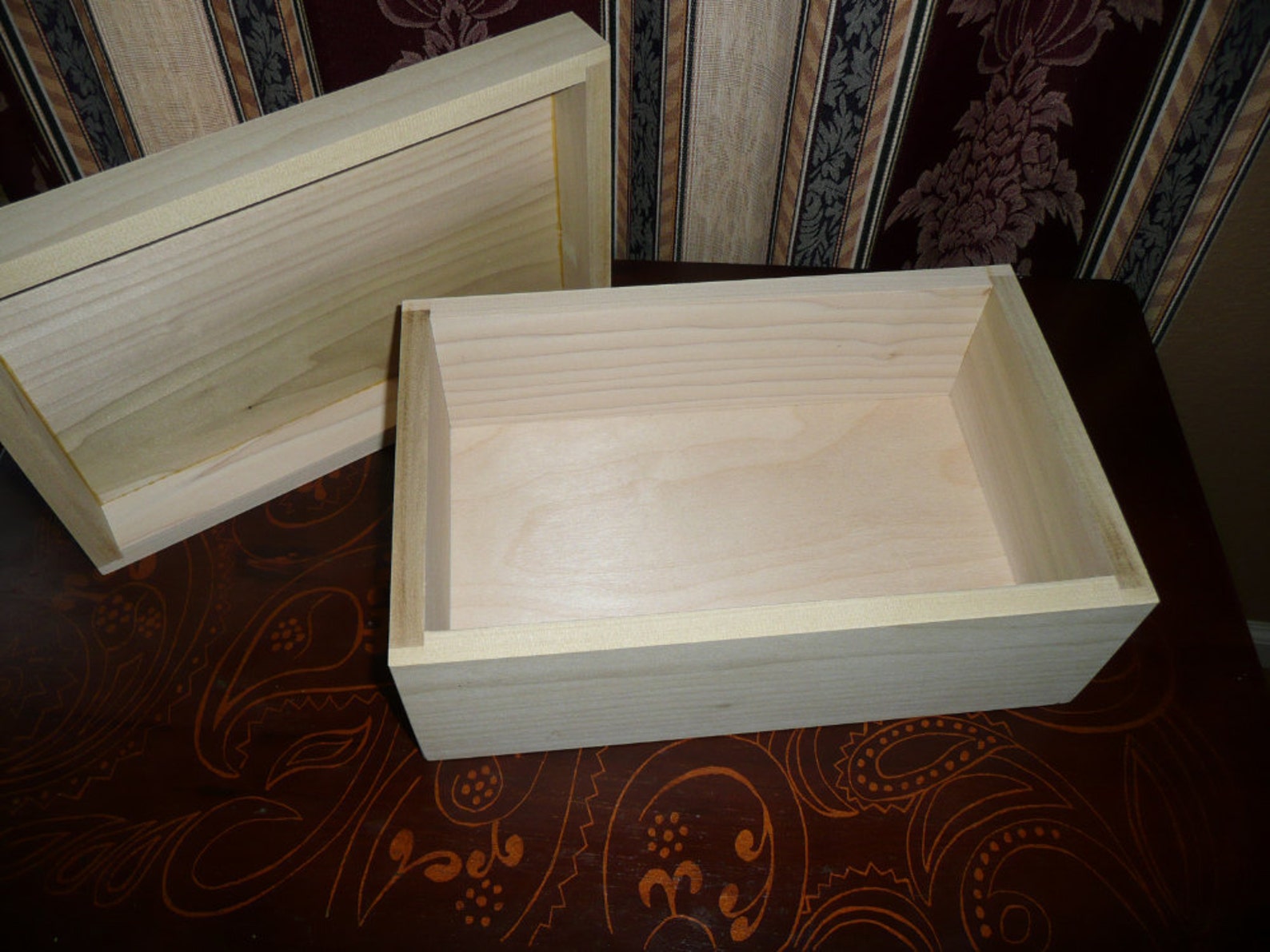 Poplar Wood Box 11 X 7 X 5.5 You Customize - Etsy