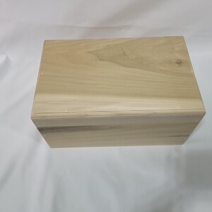 Poplar Wood Box 11" X 7" X 5.5" - You Customize - Etsy