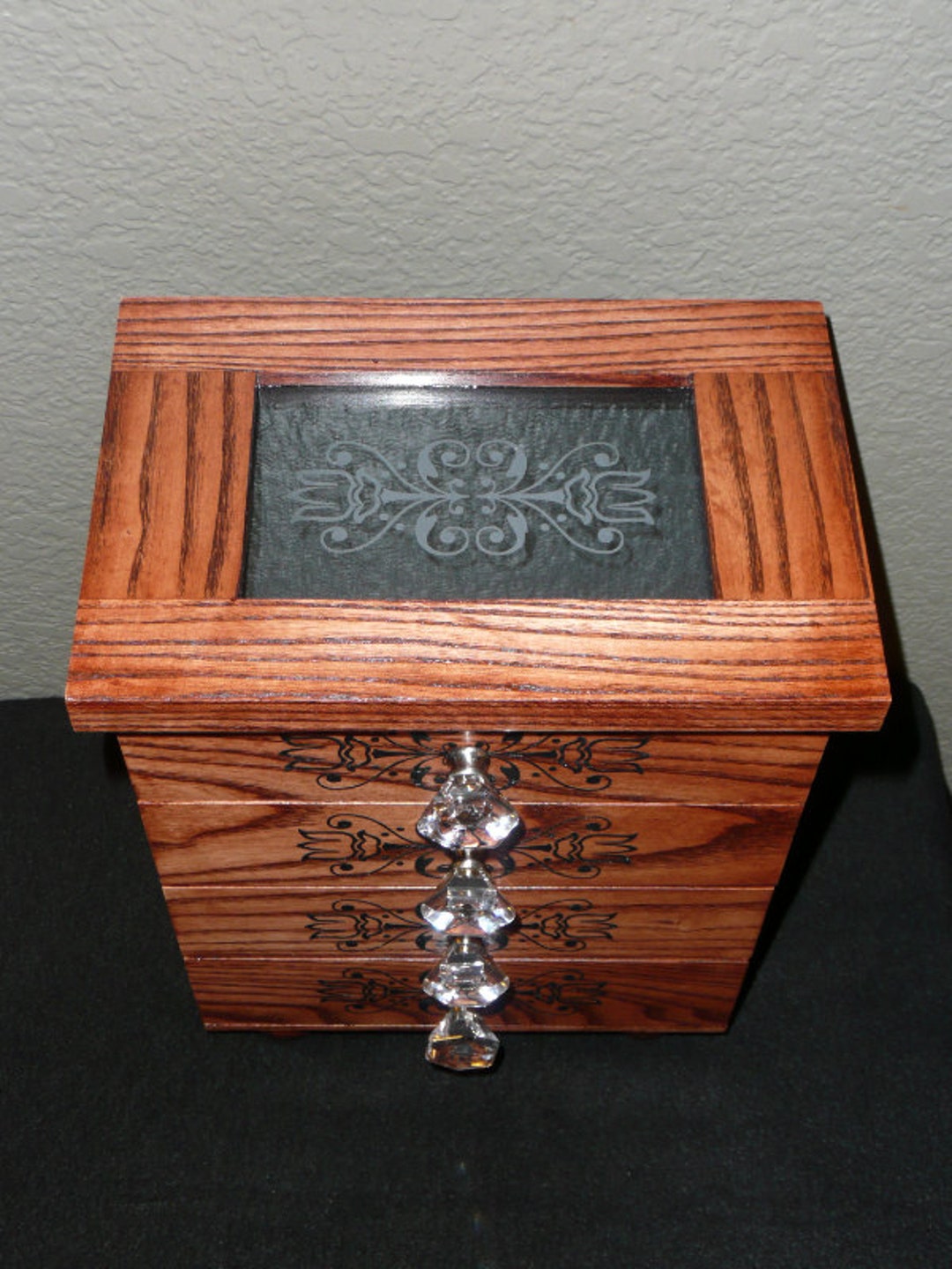 Tall Victorian Music Box With Drawers - Etsy