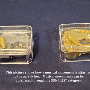STAND ALONE Clear Acrylic Case for Wind-up Musical Movements - Etsy