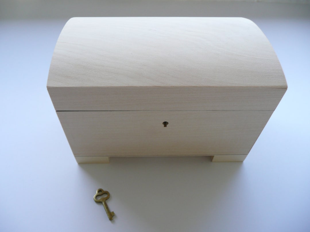 Jewelry Wood Box With Key - Etsy
