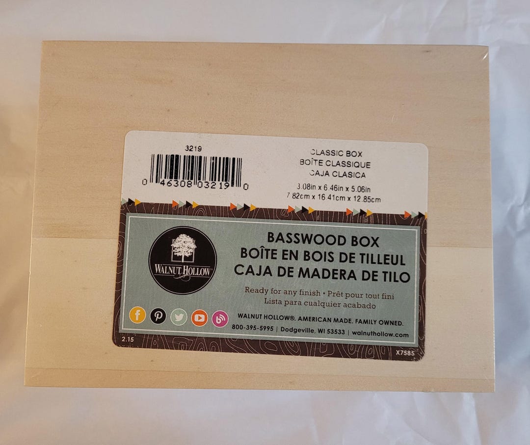 Basswood Box - Ready for Your Project - Etsy