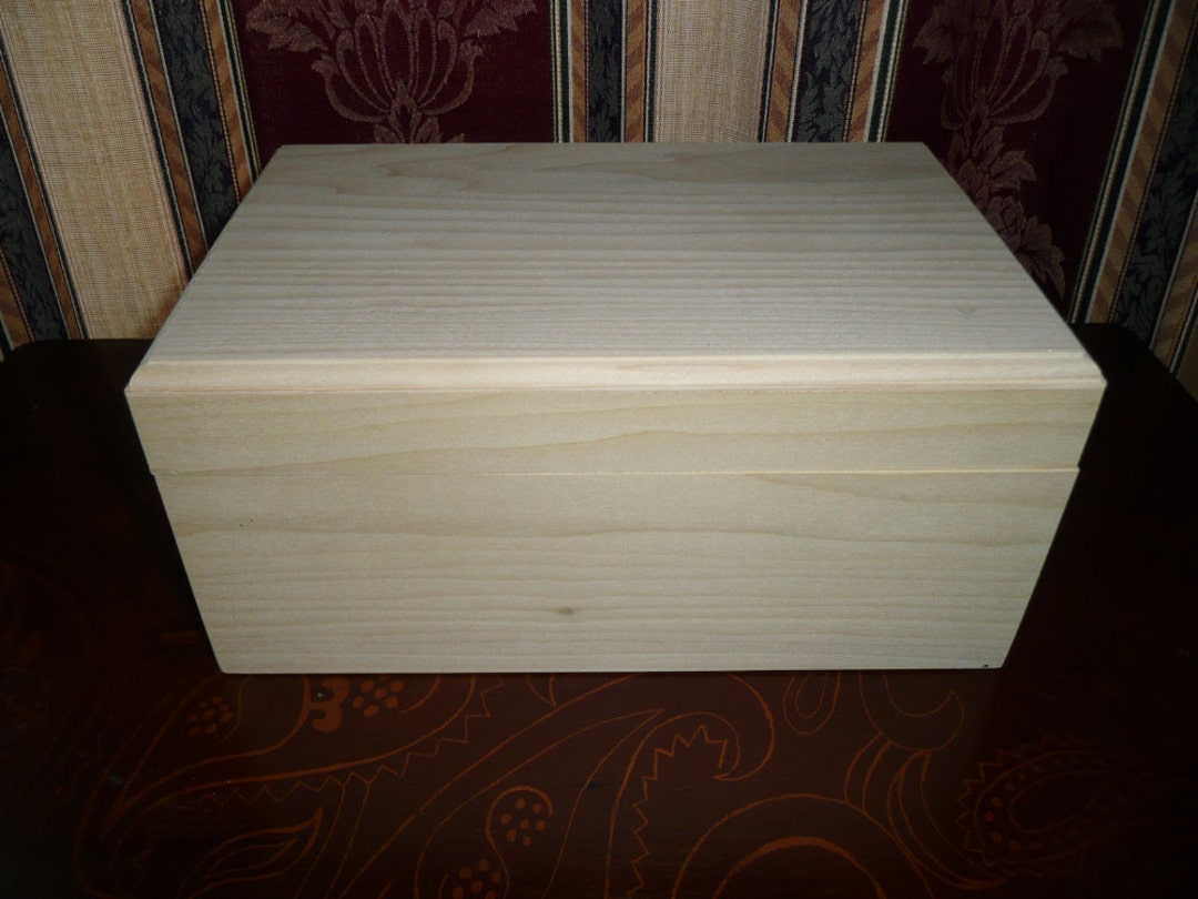 Poplar Wood Box 11 X 7 X 5.5 You Customize - Etsy