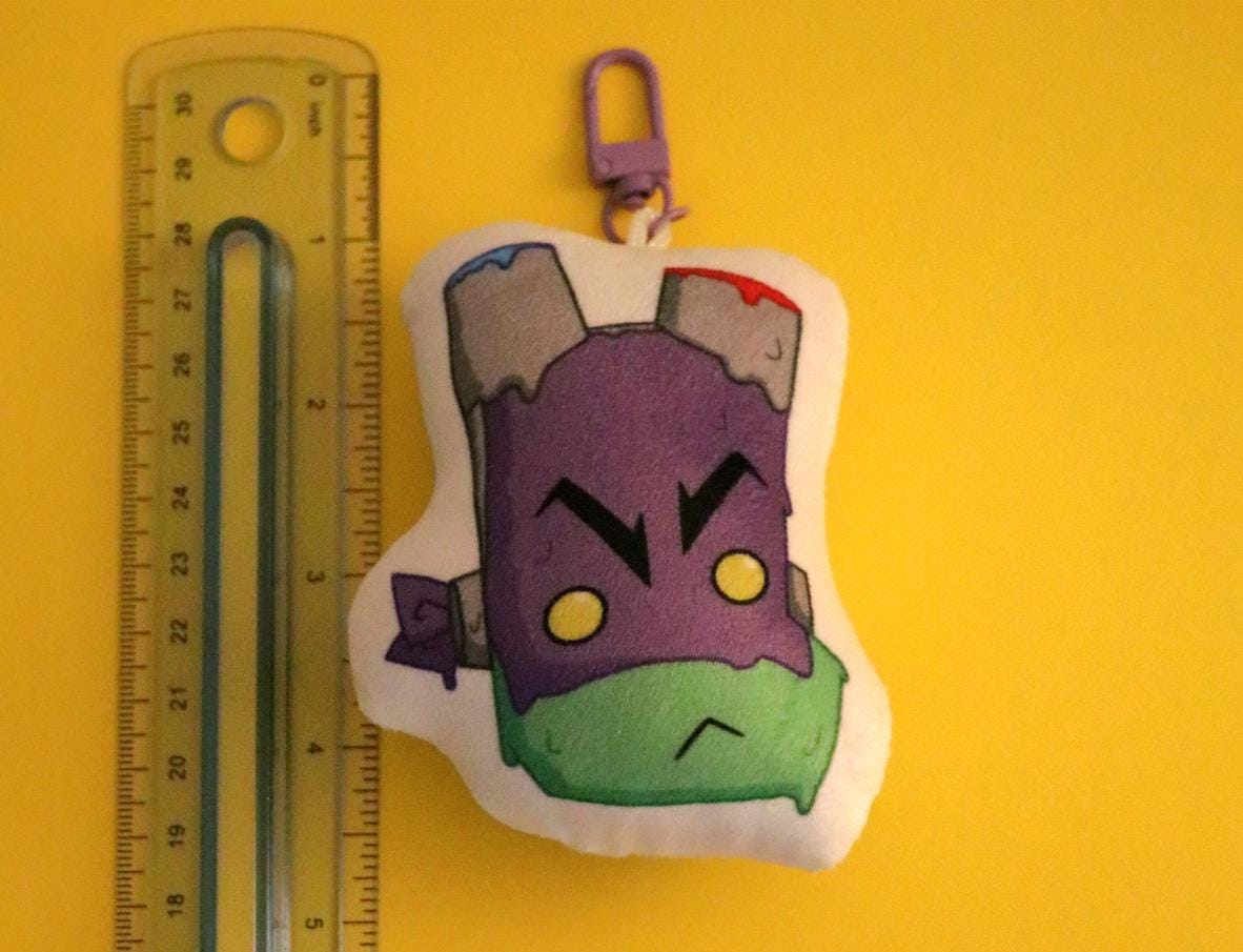Rottmnt Dakimakura Plushie Donnie Ice Cream Popsicle Keychain + Sticker ...