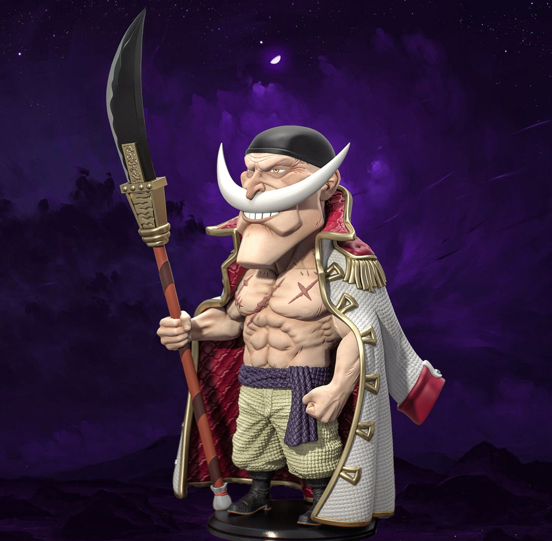 White Beard Chibi 3D Model Digital Download in STL Format Cute and ...