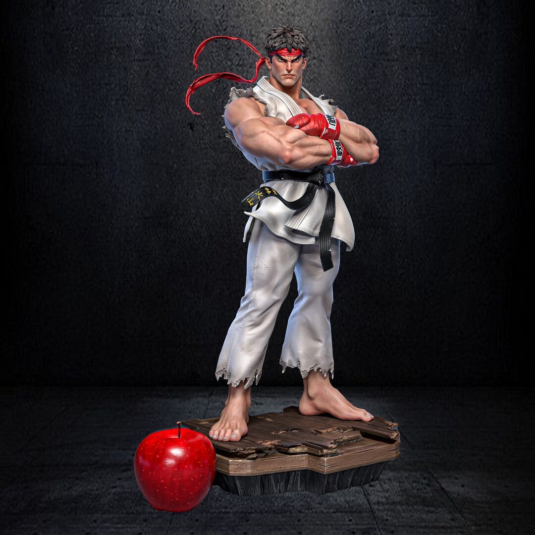 Ryu 3D Model Detailed Street Fighter Figure STL Digital File ...