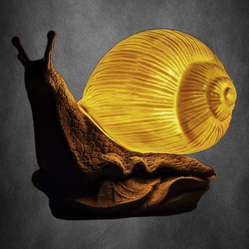 Snail Lamp 3D Model Digital Download in STL Format Decorative Snail ...