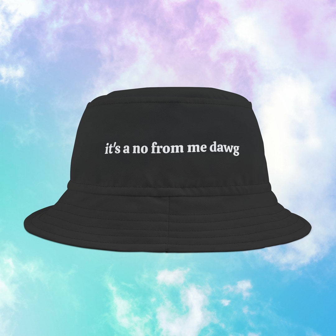 It's A No From Me Dawg Bucket Hat Funny Bucket Hat, Meme Bucket Hat ...