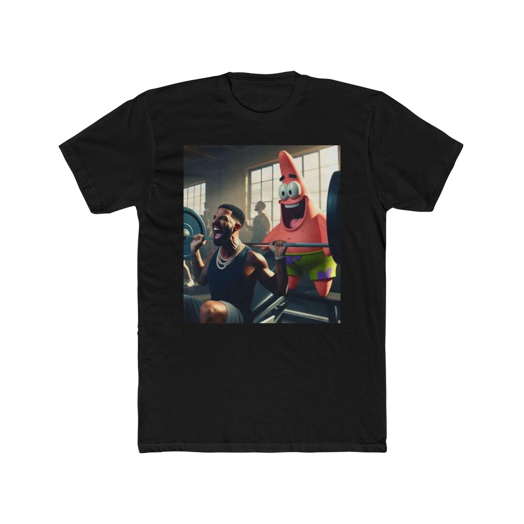 Drake and Patrick Spongebob Gym Buddies Shirt | Funny Workout Tee ...