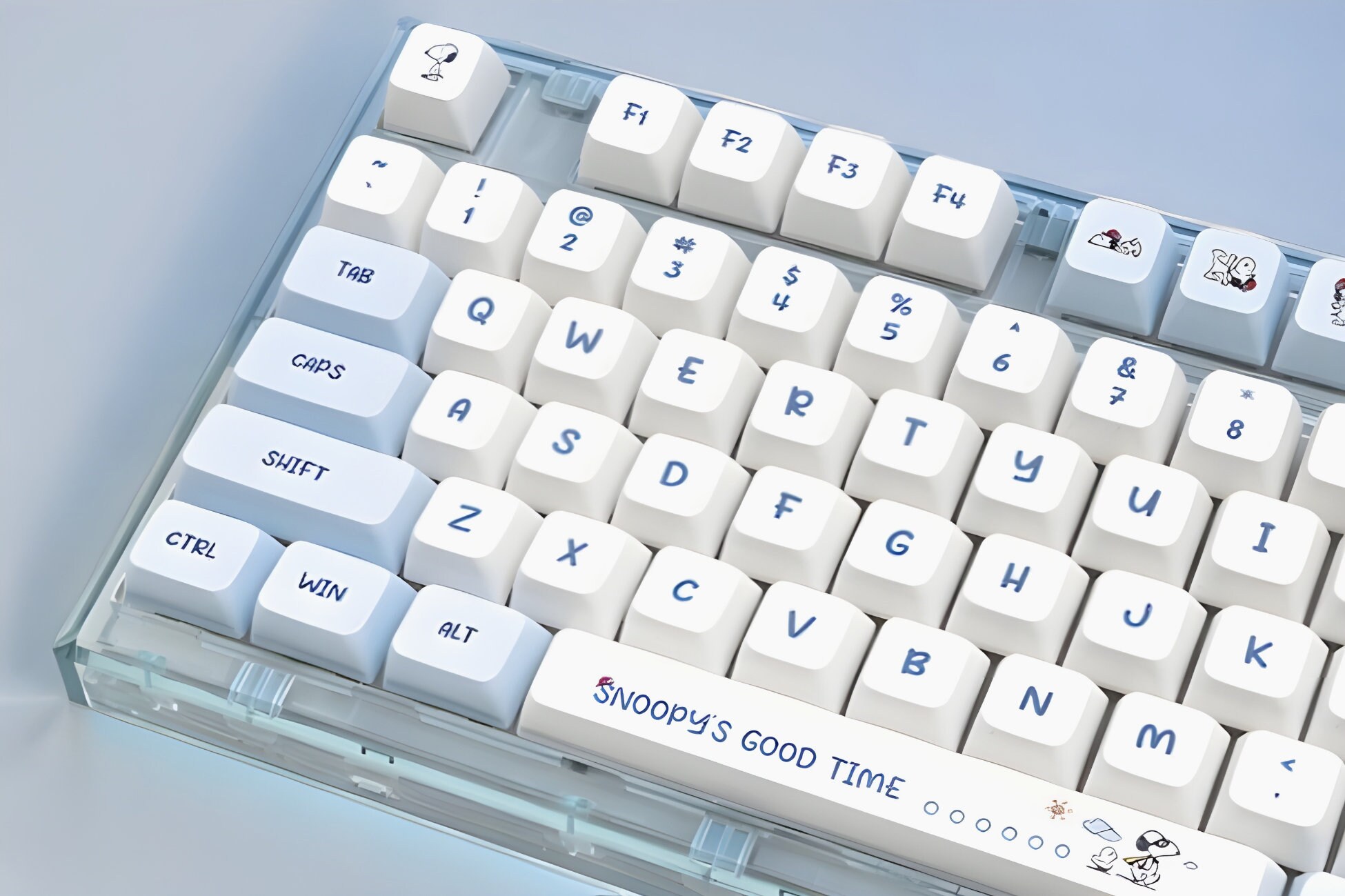 Snoopy Dog Keycap Set, Retro Keycap Set, Gamer Keycaps, Cute Keycap Set ...