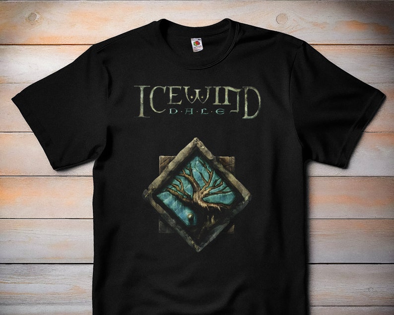 Icewind Dale Logo Classic Video Game RPG Tshirt, Retro Gamer Tee ...