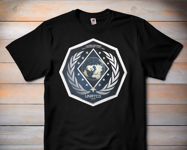 UNATCO V2 Deus Ex Cyberpunk Action RPG Classic Video Game Tshirt Retro ...