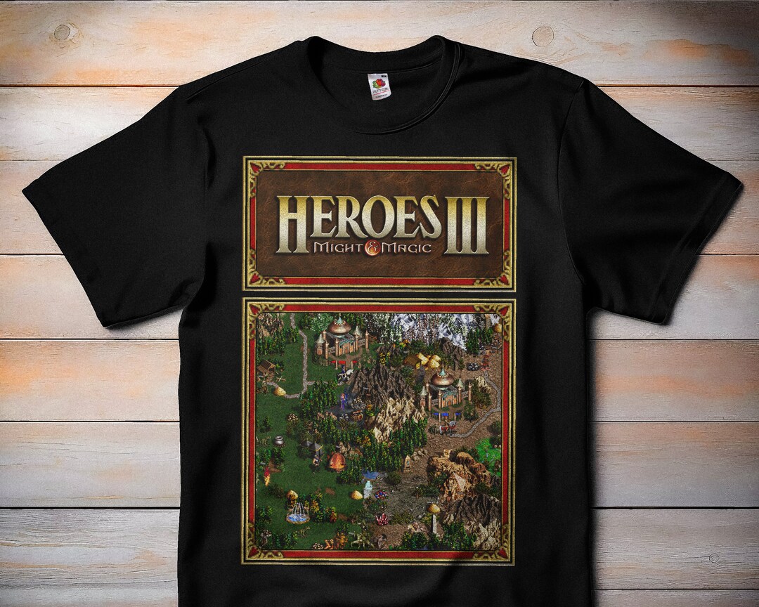 Heroes Map - Heroes of Might and Magic III Tshirt - Classic Video Game ...