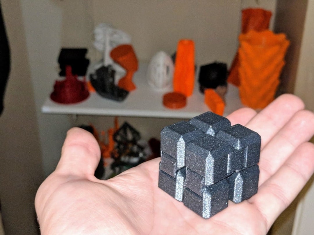 3D Printed Infinity Cube - Endless Fidget Fun - Unique Stress Relief ...