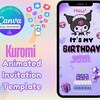 Kitty and Friends Party Invitation Kawaii Characters/ Cinnamon ...