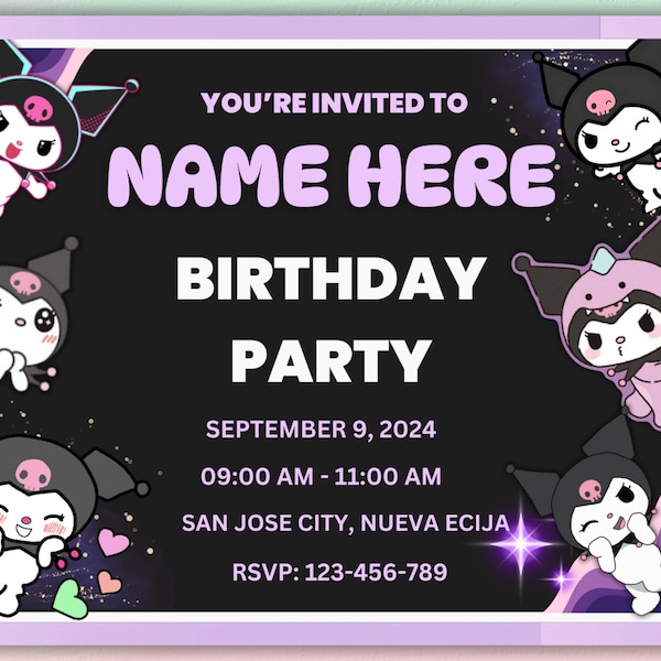 Karomi Birthday Invite - Etsy