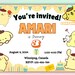 Kitty and Friends Party Invitation Kawaii Characters/ Cinnamon ...