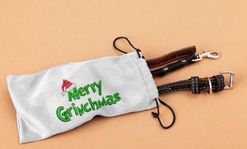 Merry Grinchmas Machine Embroidery Design 10x10 Cm - Etsy