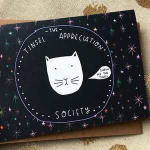 The Tinsel Appreciation Society Card Cc115 - Etsy