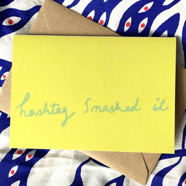 Hashtag Card - Etsy UK