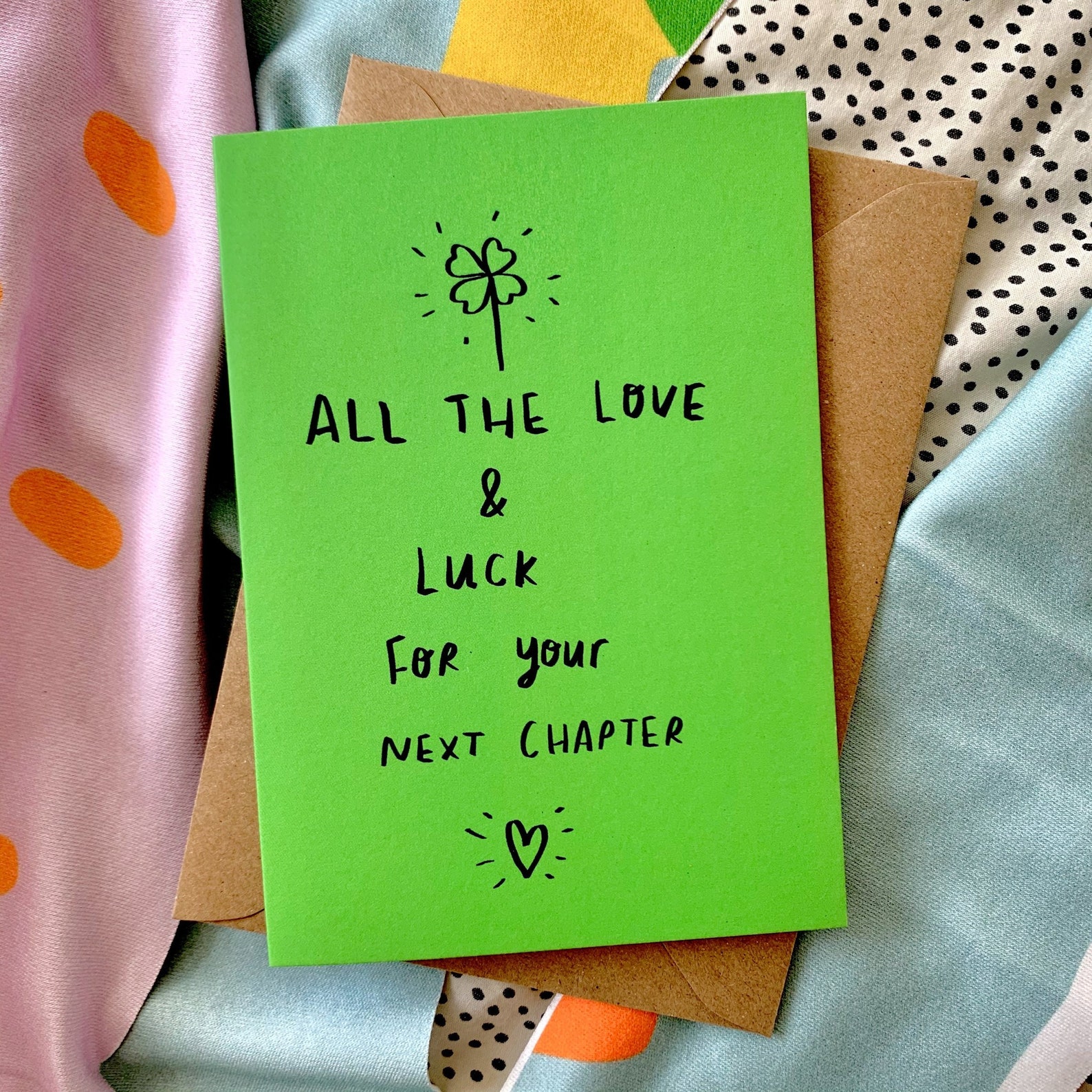 All the Luck and Love for Your Next Chapter Cc395 - Etsy