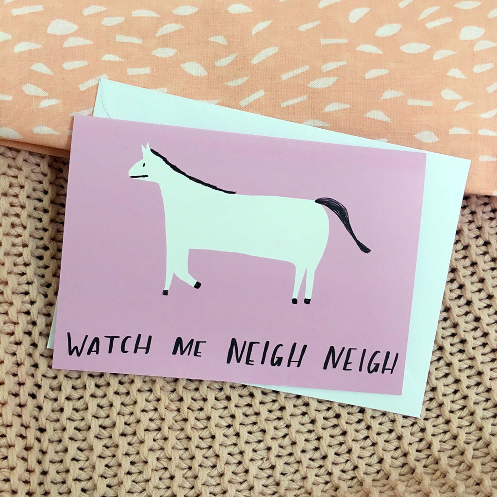 Watch Me Neigh Neigh Card CC256 - Etsy