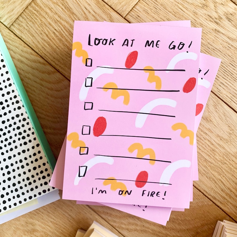 Look at Me Go I'm on Fire A6 Desk Jotter - Etsy