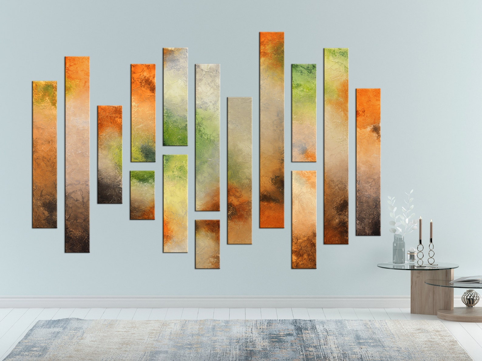 Office Lobby Wall Art Extra Large, Tall Paintings for Large Wall ...