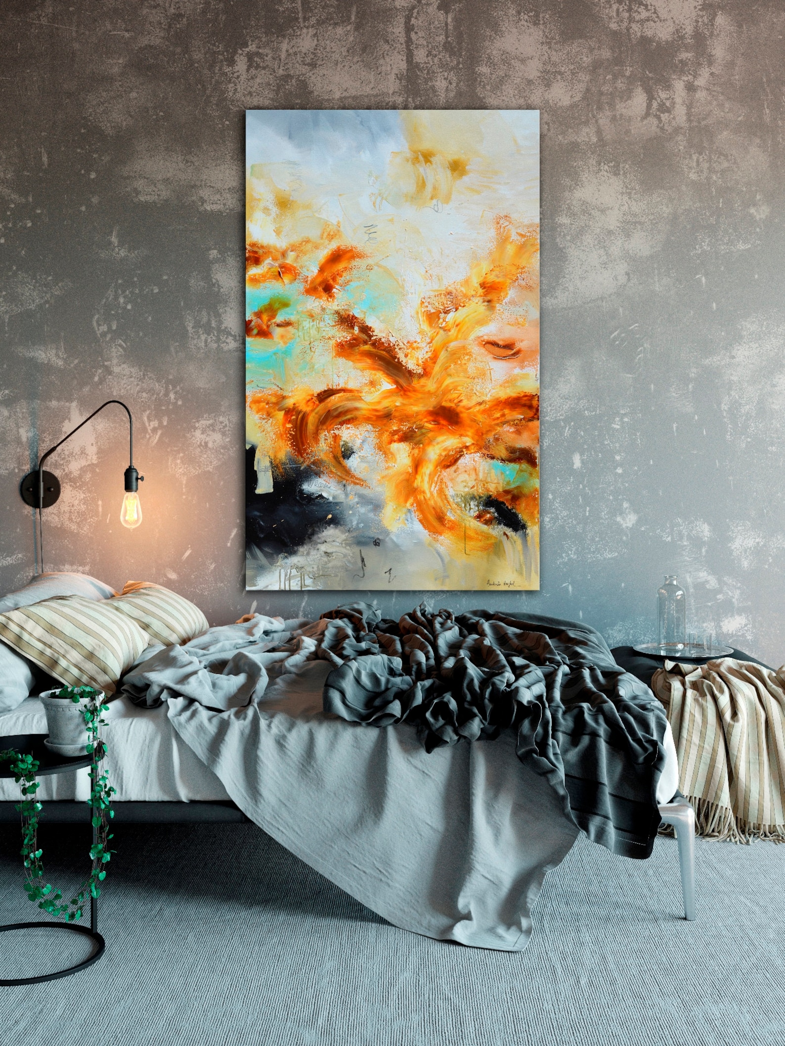 Original Abstract Painting Abstract Unique One of a Kind Wall | Etsy