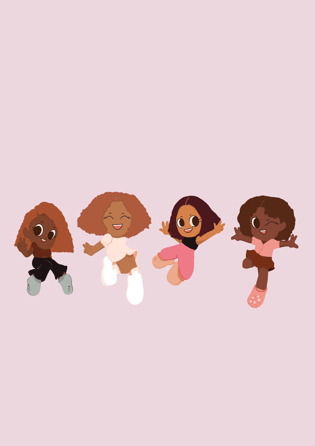 Chibi Cartoon Drawings, Mini Characters, Chibi Artwork, Gift for Her ...