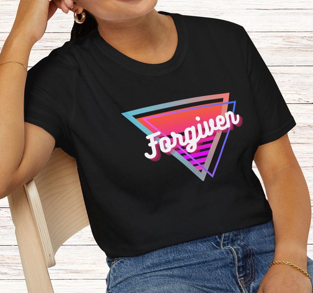 Neon Forgiven Shirt, Christian Forgiven T-shirt, Gift for Believers ...