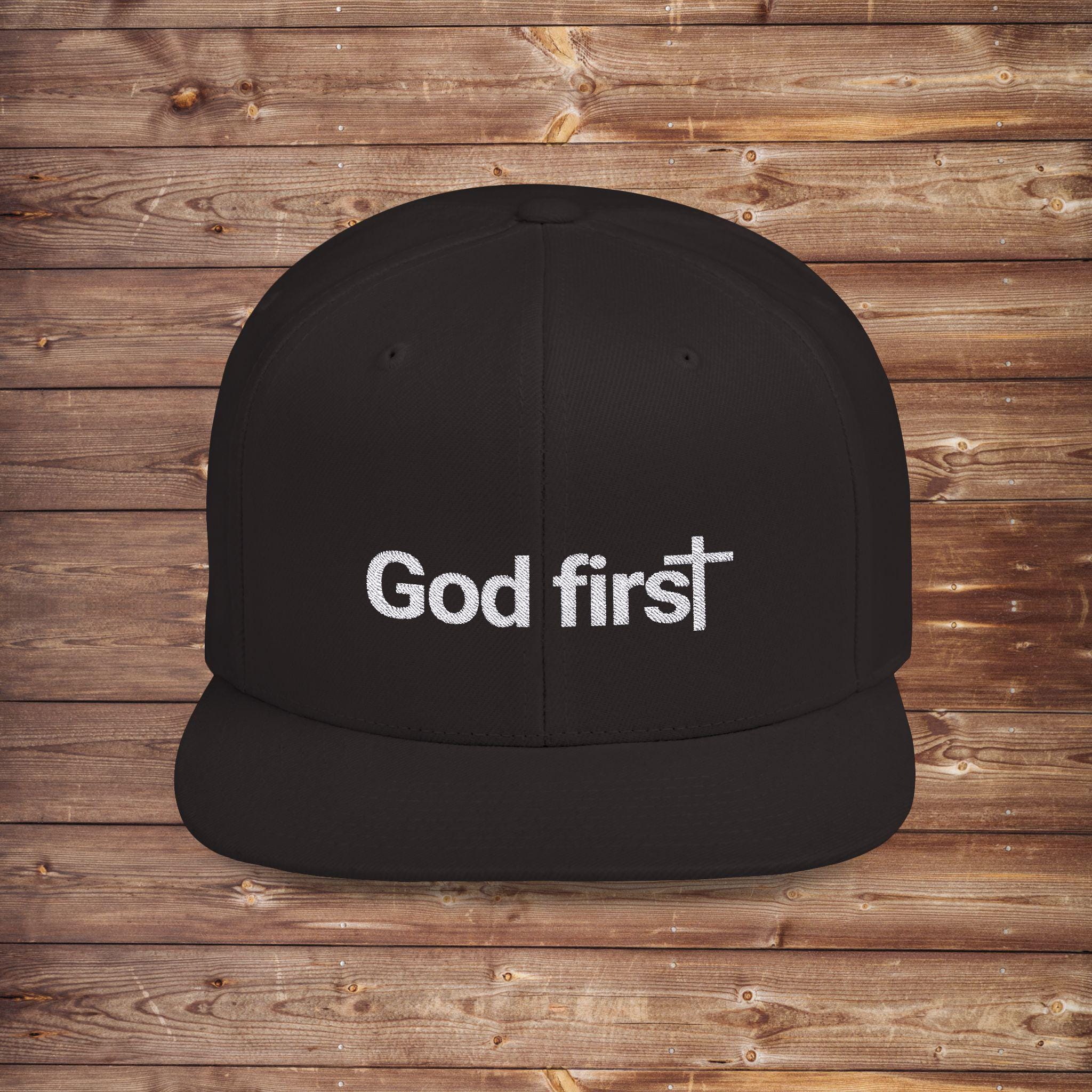 God First Hat for Christians, Flat Bill Hat for Believers, Religious ...