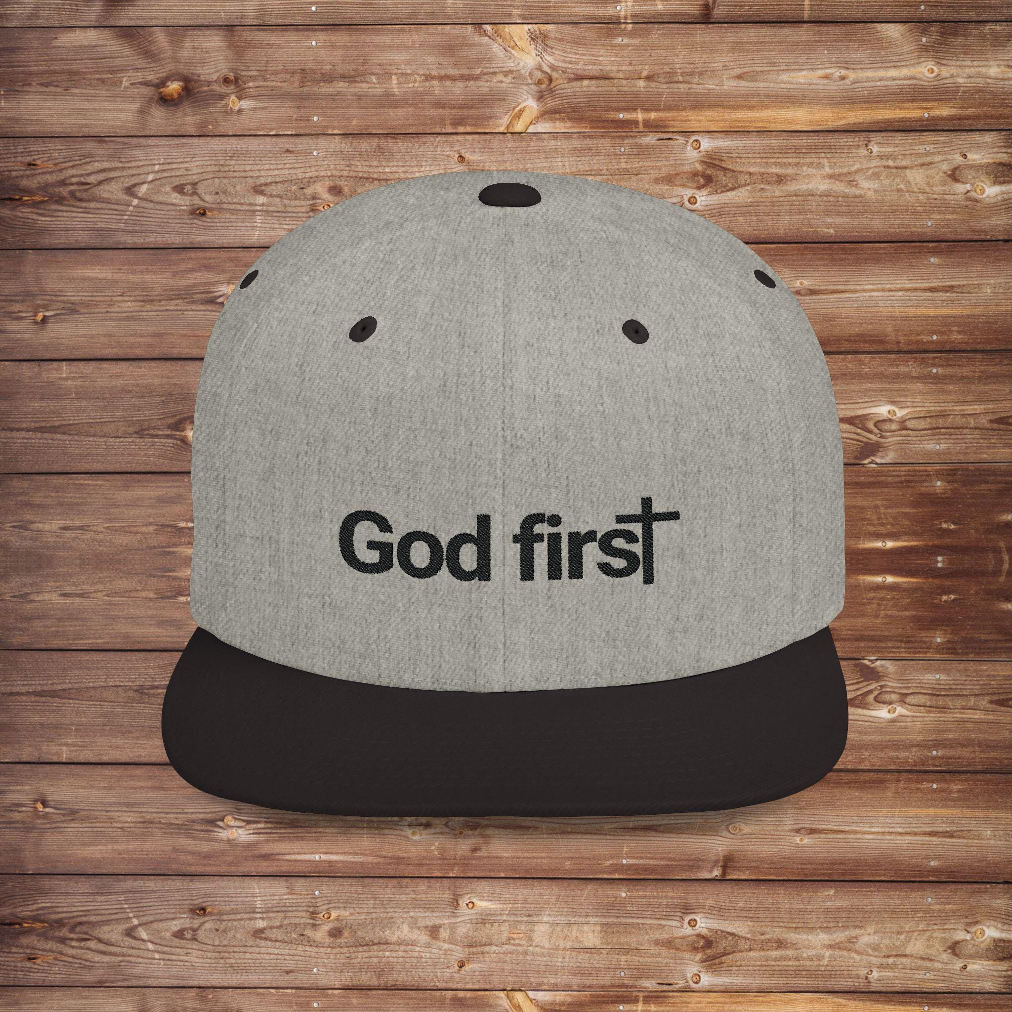 God First Hat for Christians, Flat Bill Hat for Believers, Religious ...