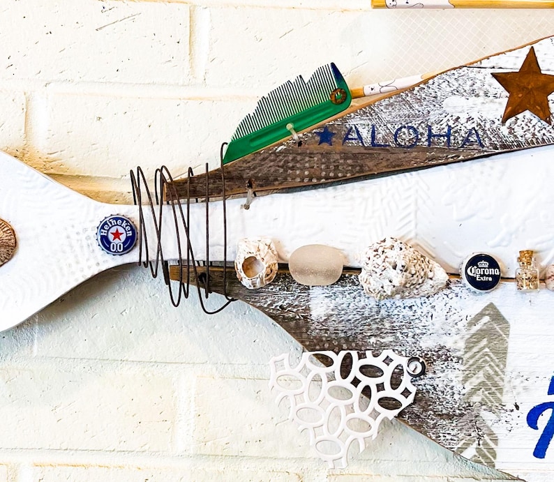 Jumbo Retro Aloha Fish Wall Art, Recycled Plastic Decor - Etsy