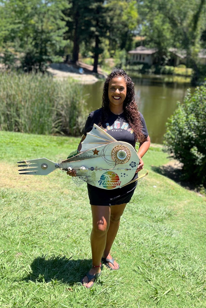 Jumbo Retro Aloha Fish Wall Art, Recycled Plastic Decor - Etsy