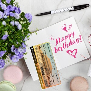 Customizable Boarding Pass Surprise Invitation for Air Lines Travelers ...
