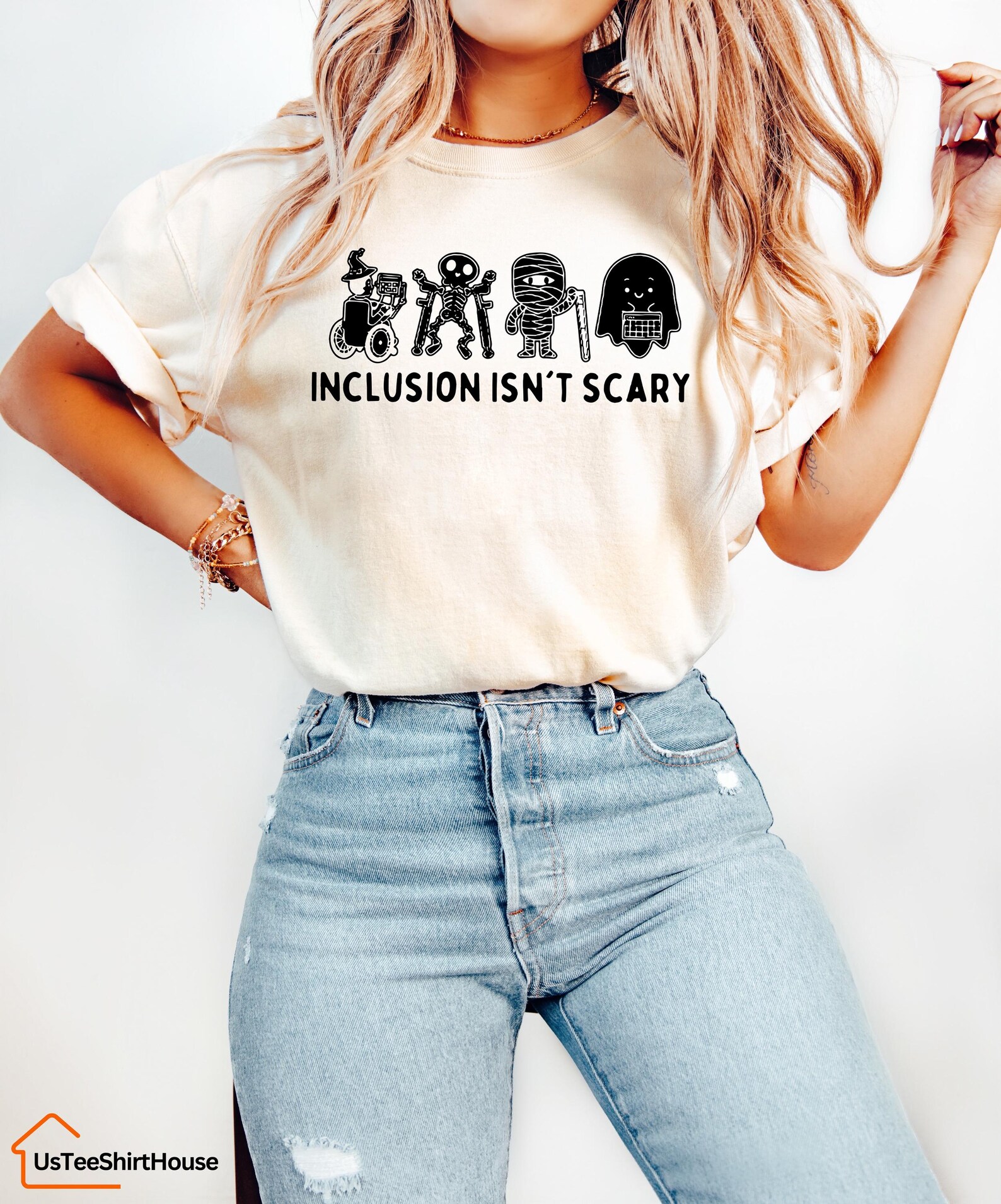 Comfort Colors® Inclusion Isn't Scary Halloween Shirt, SLP Halloween ...