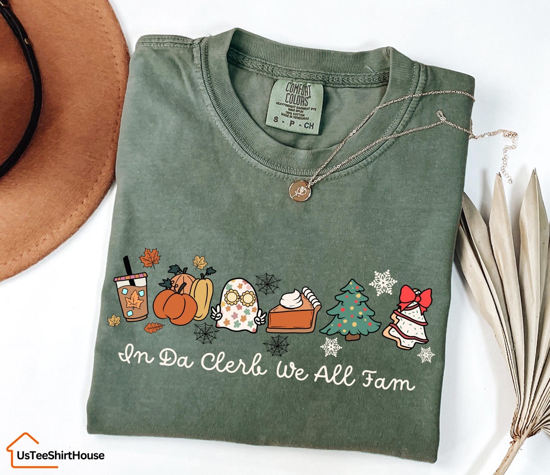 Comfort Colors® in Da Clerb We All Fam Shirt, Funny Christmas Shirt ...