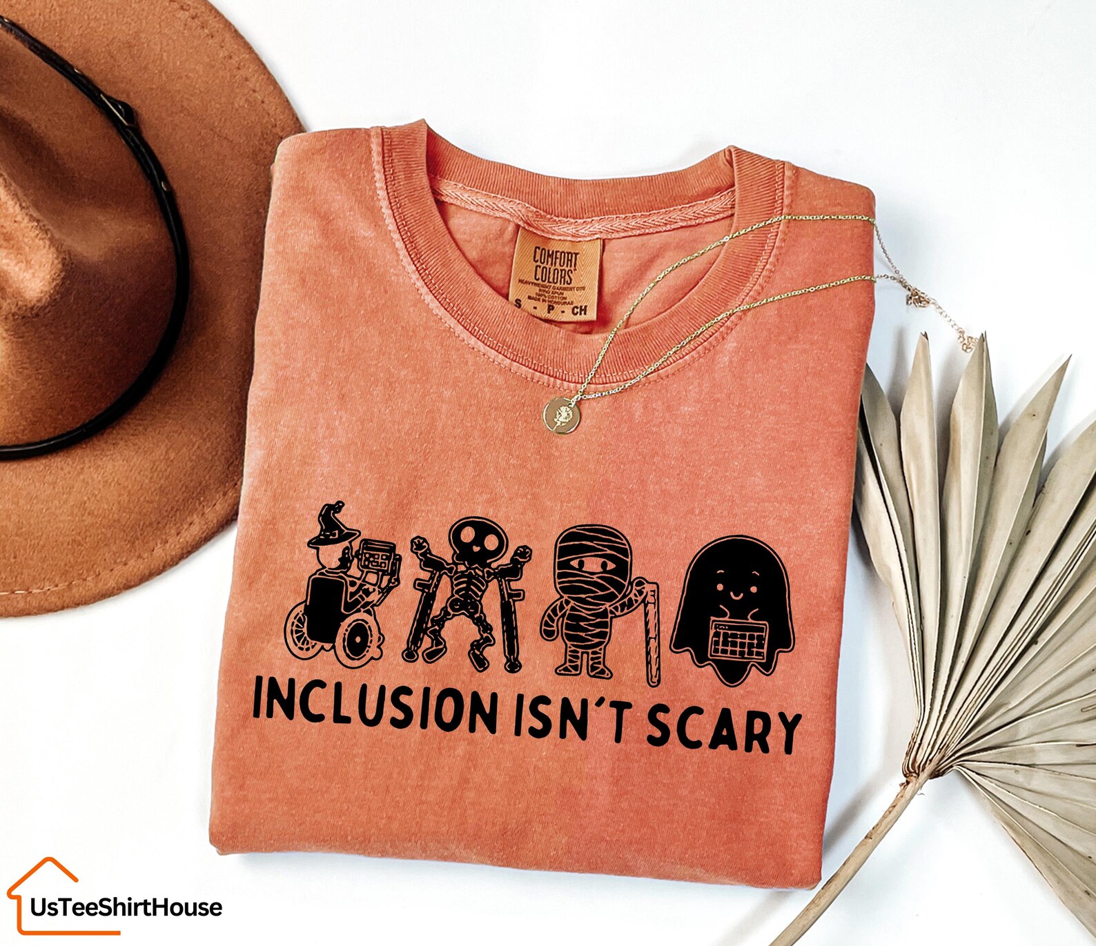 Comfort Colors® Inclusion Isn't Scary Halloween Shirt, SLP Halloween ...