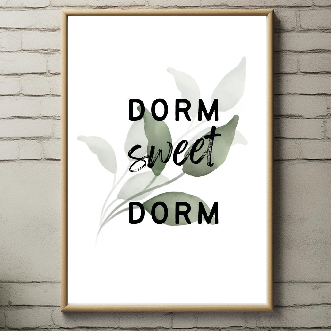 Dorm Print | Dorm Wall Art | Dorm Printable | Dorm Sweet Dorm | Dorm ...