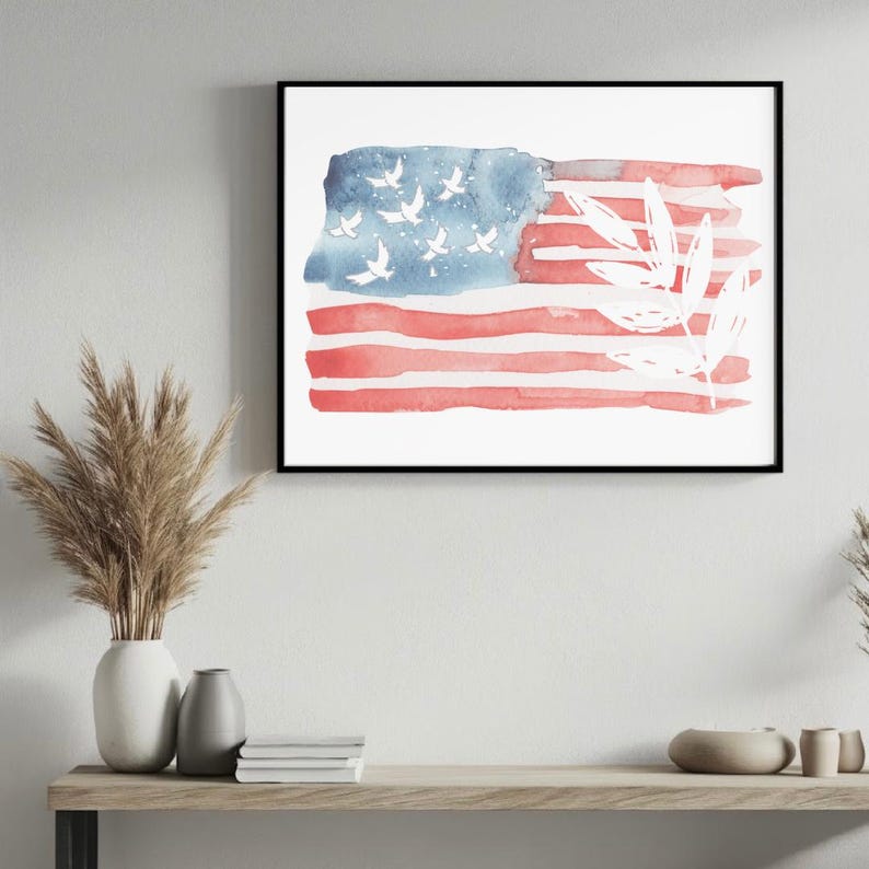 American Flag Printable I American Flag Print I Flag Poster United ...