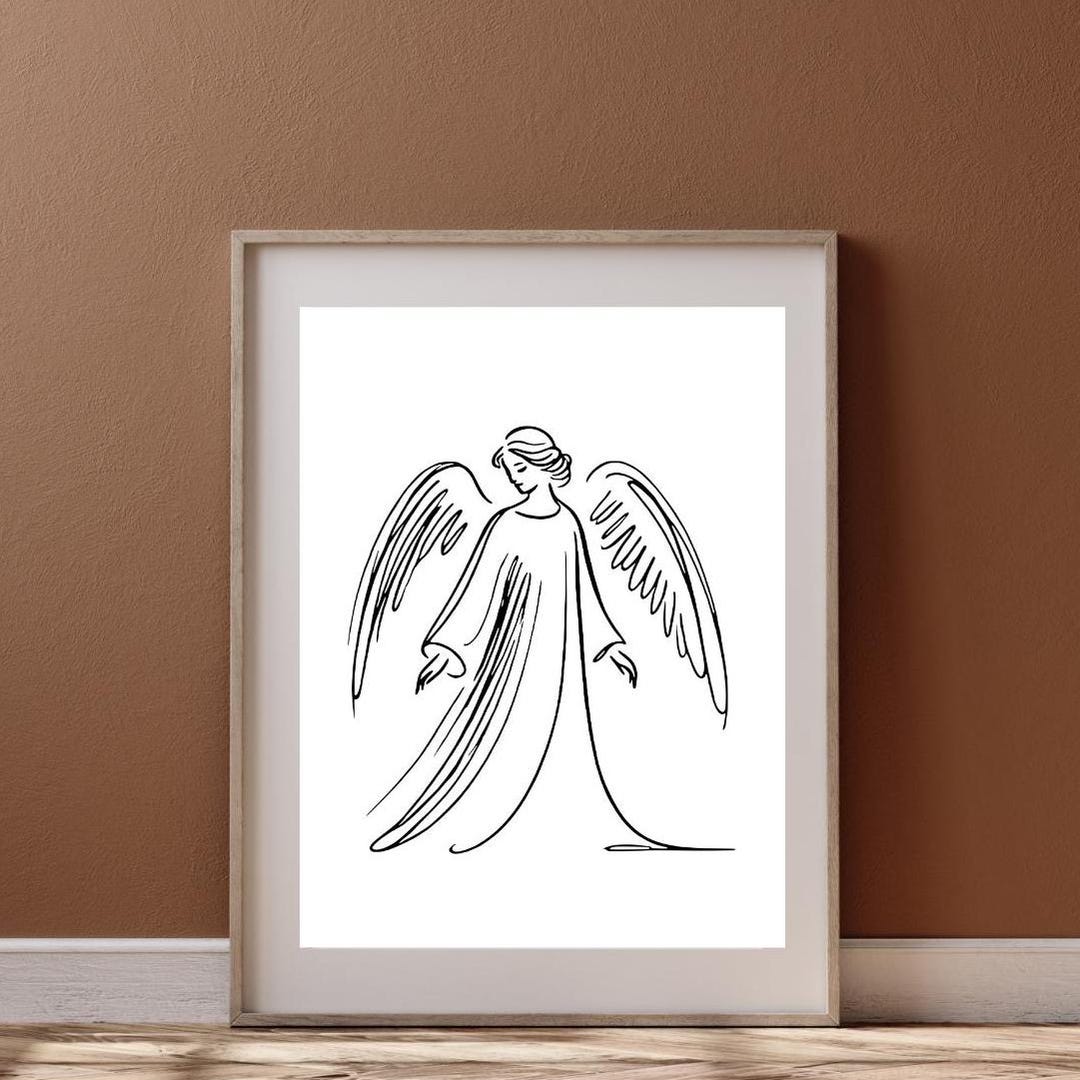 Angel Printable I Digital Angle Art I Christmas Poster I Wall Decor ...