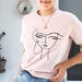 Abstract Faces T-shirt I Line Art Shirt I Women Face Shirt I Line ...