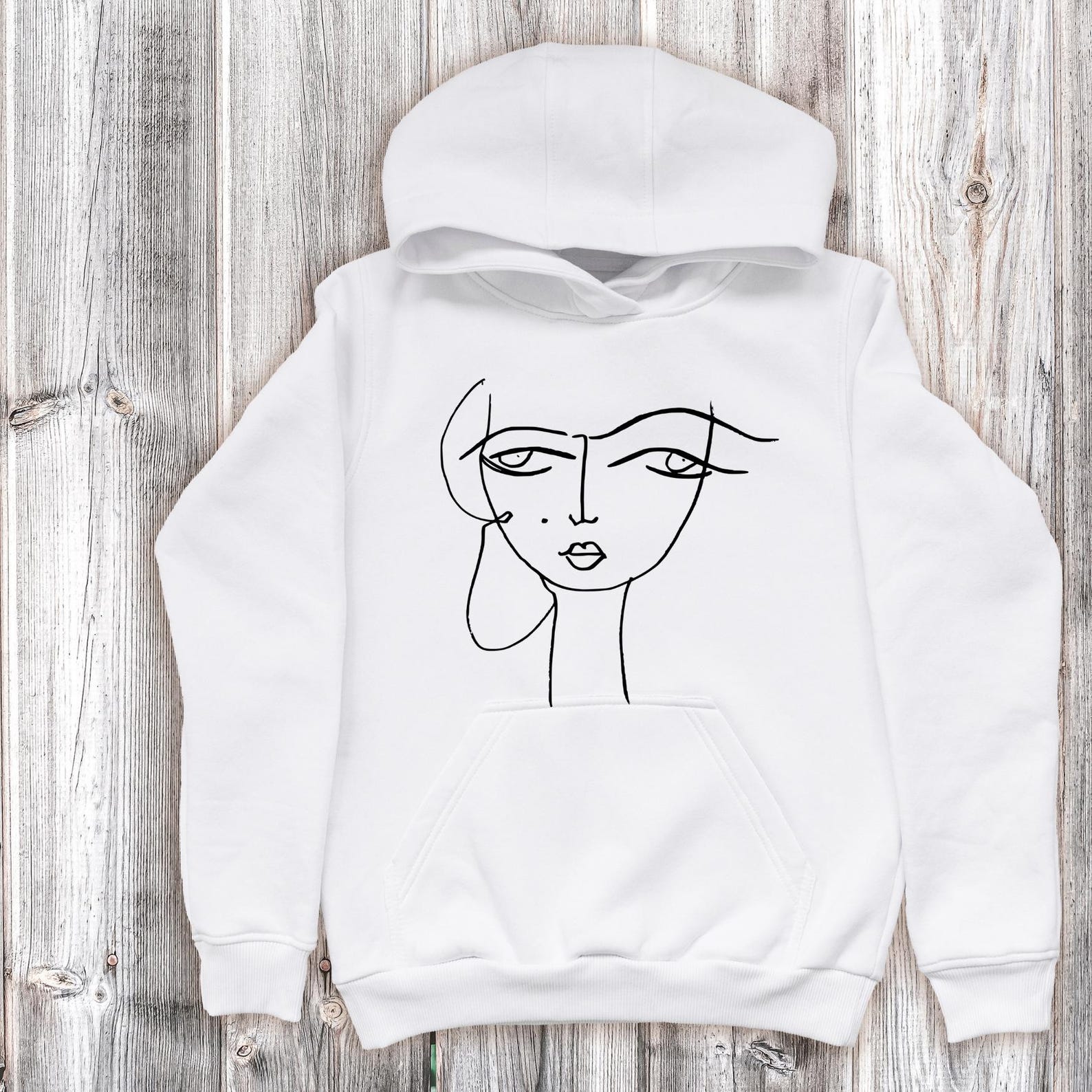 Abstract Faces T-shirt I Line Art Shirt I Women Face Shirt I Line ...